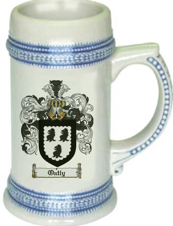 Oatly Coat of Arms Stein / Family Crest Tankard Mug - Coat of Arms