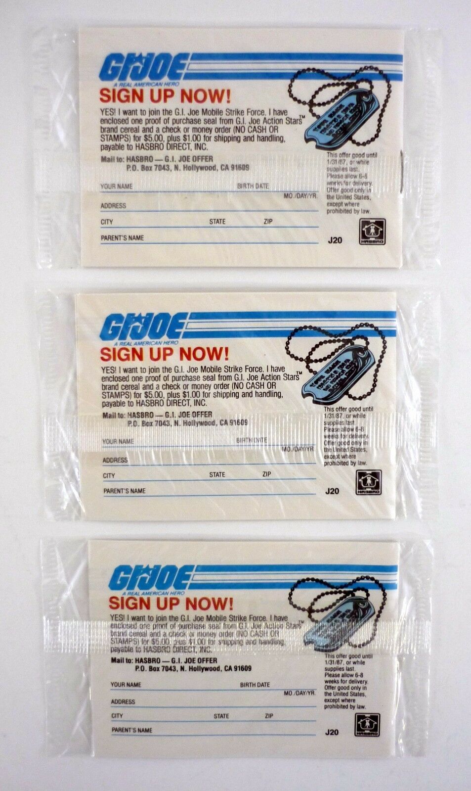 GI Joe Starduster Comic Books #1 2 3 Action Stars Mini Cereal Promo ...