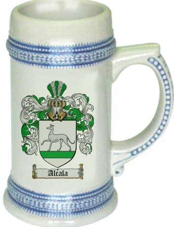 Alcala Coat of Arms Stein / Family Crest Tankard Mug - Coat of Arms