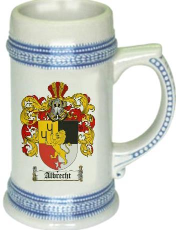 Albrecht Coat of Arms Stein / Family Crest Tankard Mug - Coat of Arms