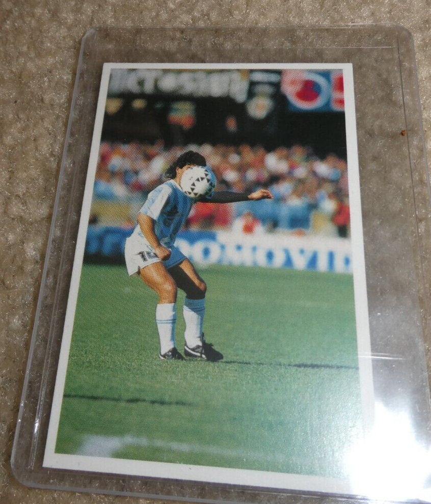 1987 Question of Sport UK Game Soccer Star Diego Maradona Rookie Card ...