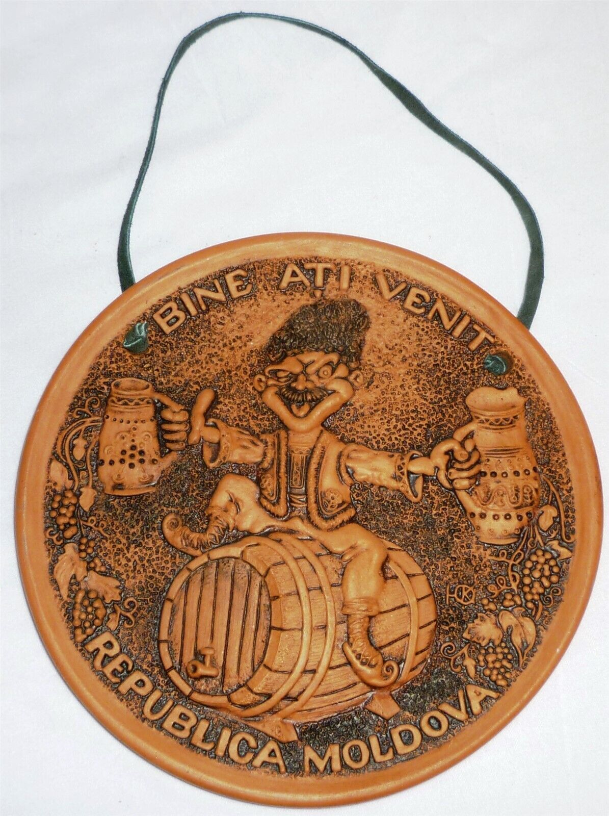 VINTAGE HANDMADE POTTERY CERAMIC 'WELCOME' SIGN REPUBLIC OF MOLDOVA ...