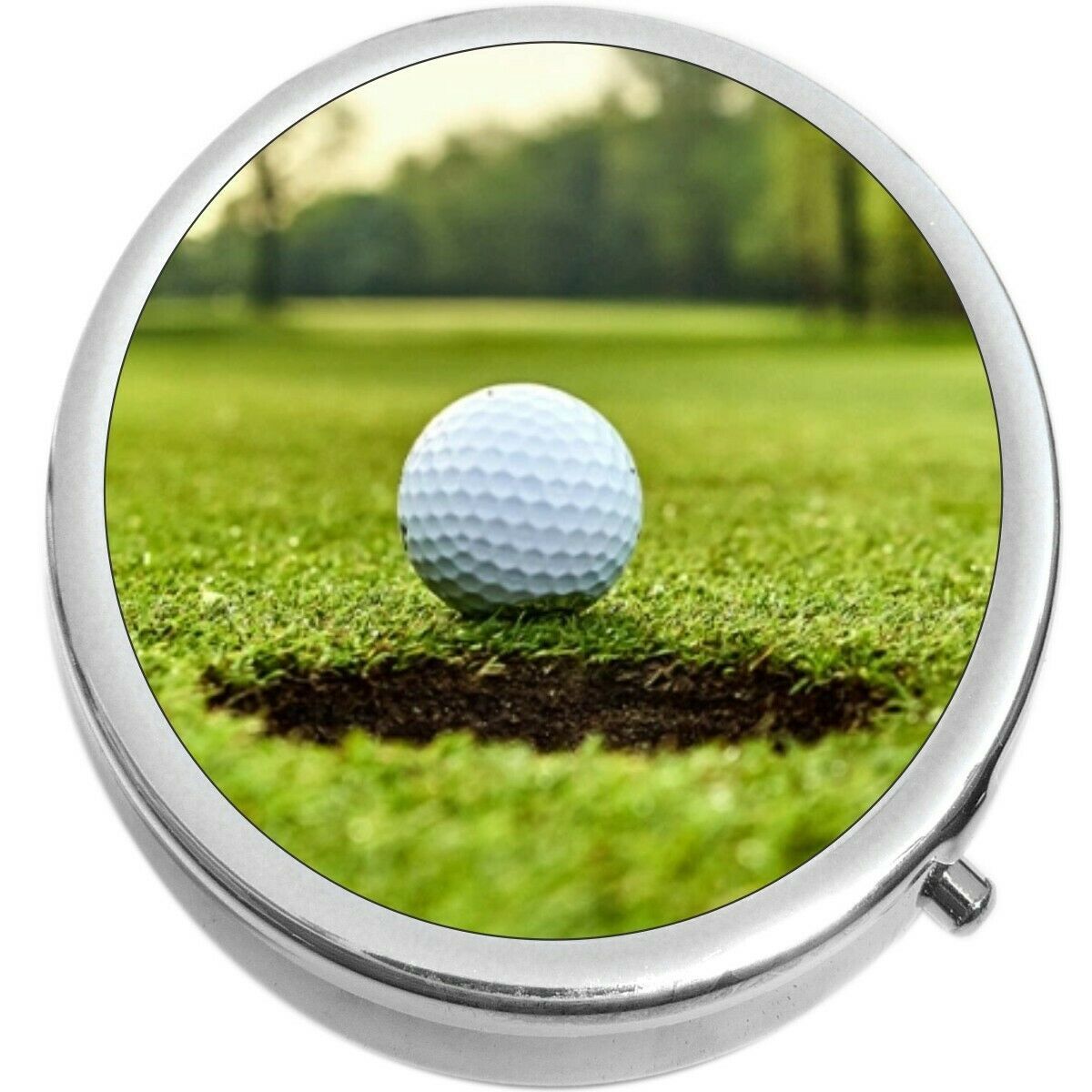 Golf Ball and Hole Medicine Vitamin Pill Box - Pill Boxes, Pill Cases