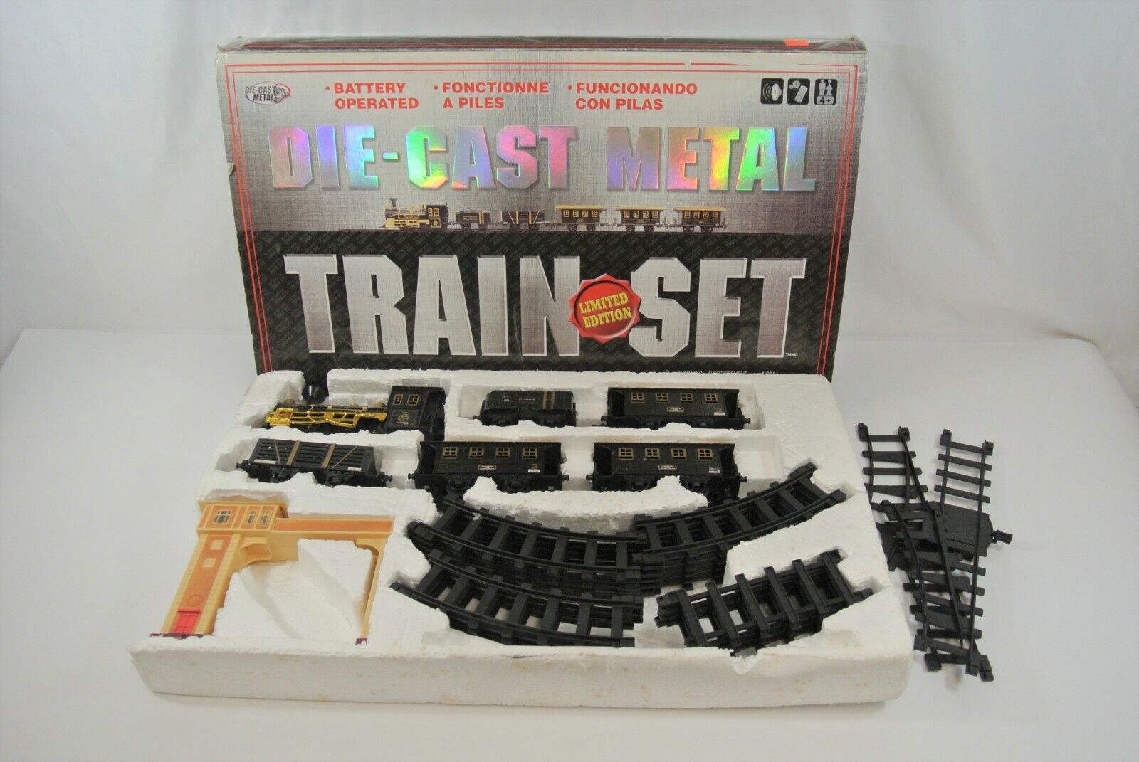 Die-Cast Metal Train Set Limited Edition Battery Operated Goldlok Toys ...