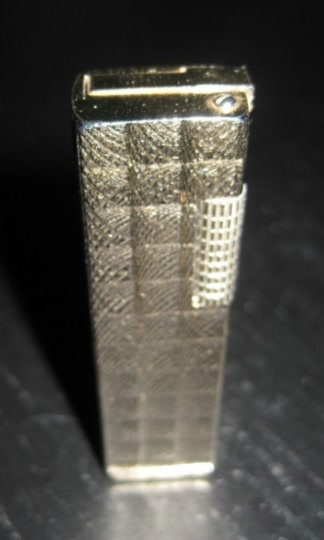 Vintage SUNEX Slim Tall Boy GOLD Tone Art Deco Gas Butane Lighter - Other