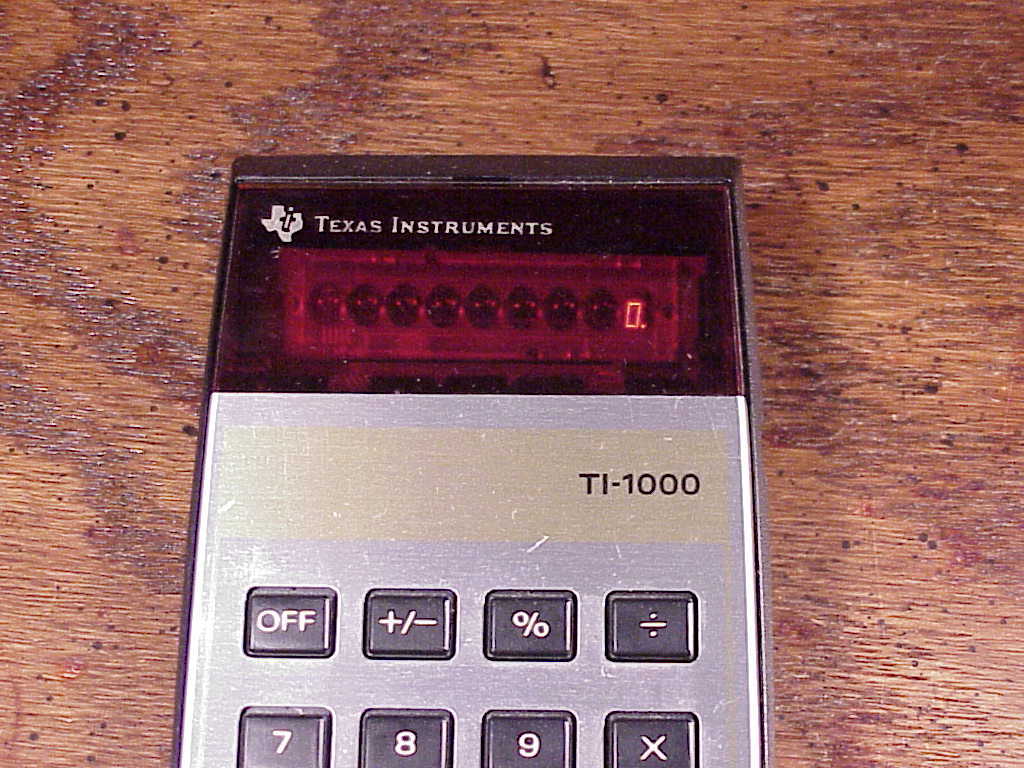 Texas Instruments TI-1000 LED Calculator, does not work correctly ...