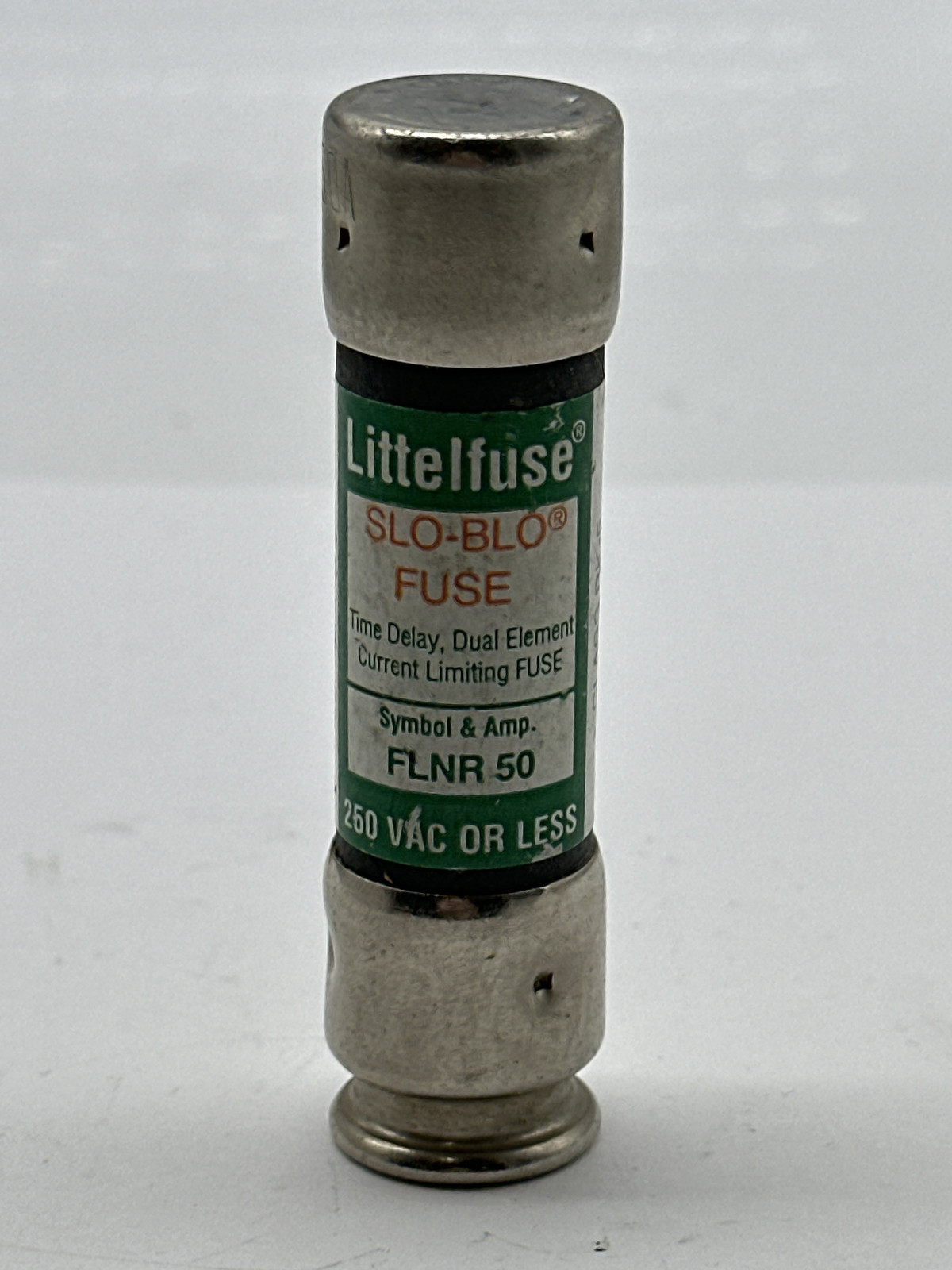 Littelfuse FLNR 50 Slo-Blo Time Delay Fuse, 250V 50Amp, Class RK5 ...