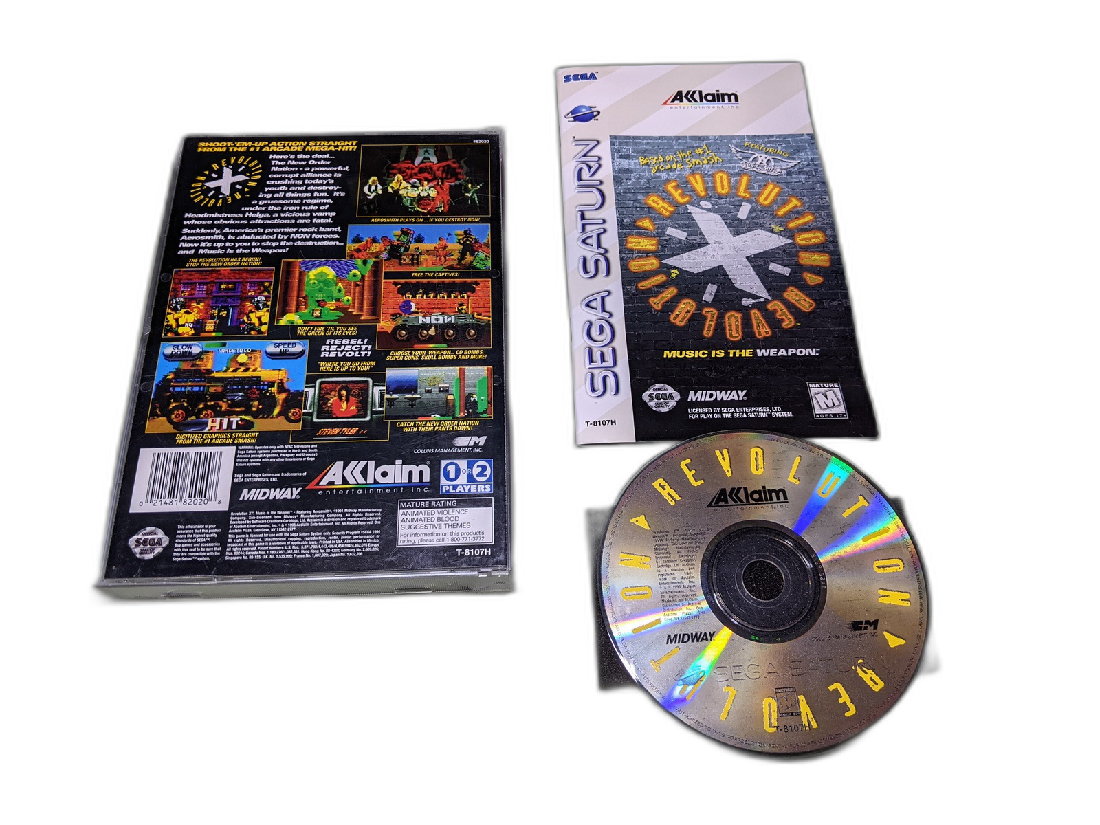 Revolution X Sega Saturn Complete in Box - Video Games