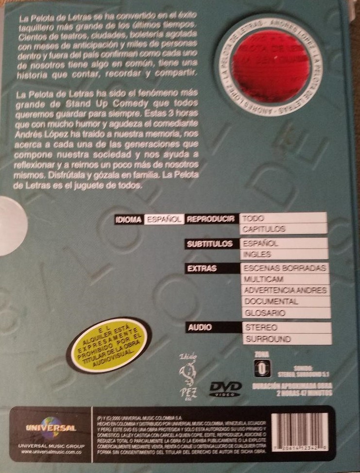 La Pelota De Letras DVD - DVDs & Blu-ray Discs
