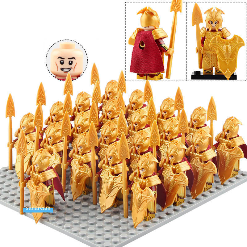 Lord of the Rings Elven Warrior Army Lego Compatible Minifigure Bricks ...