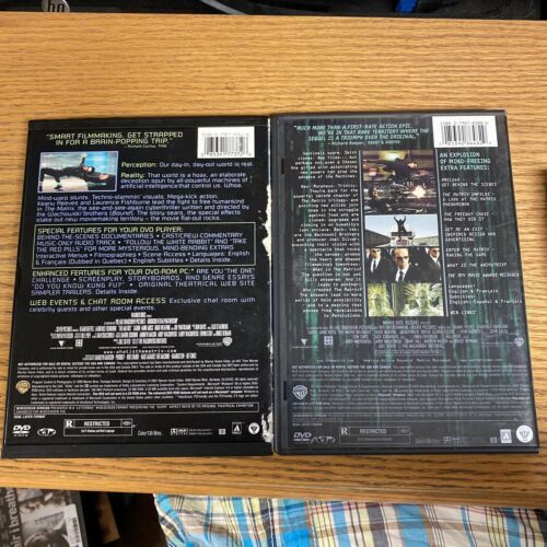 The Matrix (DVD, 1999) & The Matrix Reloaded Keanu Reeves Laurence ...