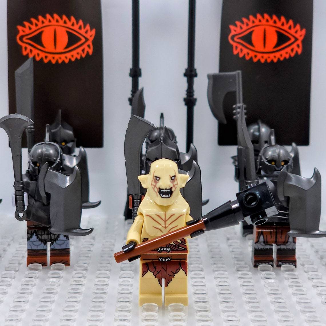 11pcs Gundabad Orcs Azog's army The Hobbit The Lord of the Rings Minifigures - Building Toy ...