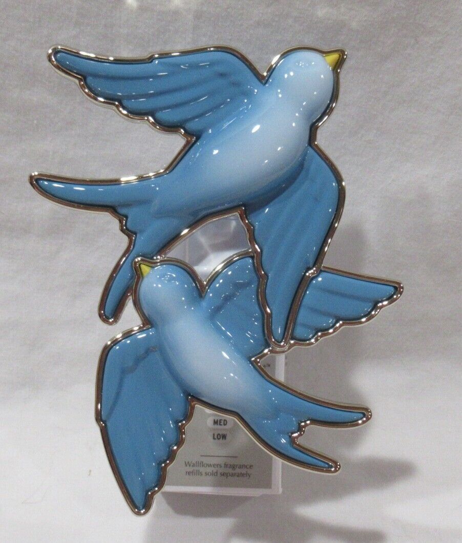 Bath & Body Works Wallflower Fragrance Plug Blue LOVEY DOVES Birds ...