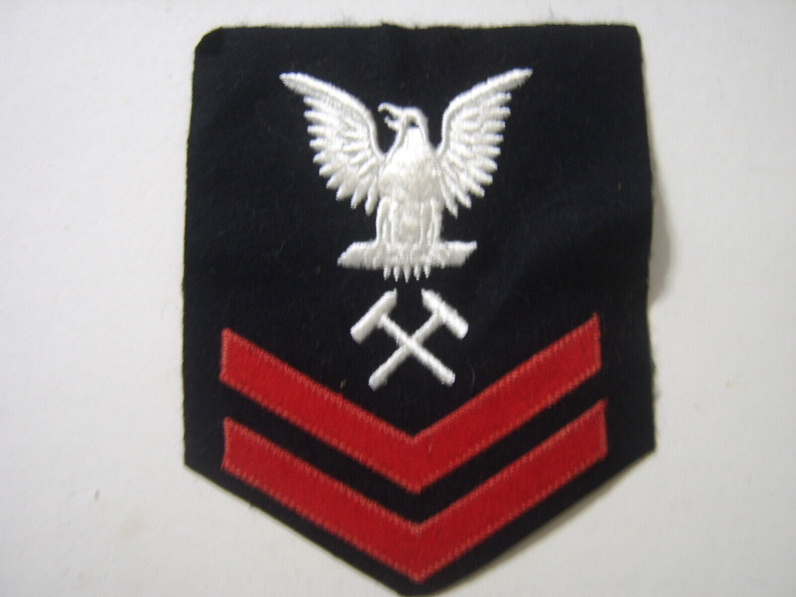 USN METALSMITH RATING BADGE PO2 WOOL FROM 1944 :KY20-2 - Other
