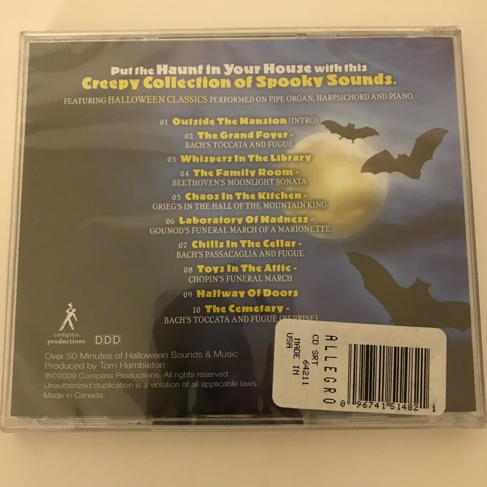 New CD Halloween Haunted Mansion Sound Effects Haunted House Tour ...