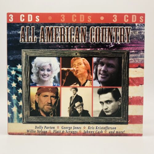 All American Country (3-disc CD) Johnny Cash, Dolly Parton, George ...