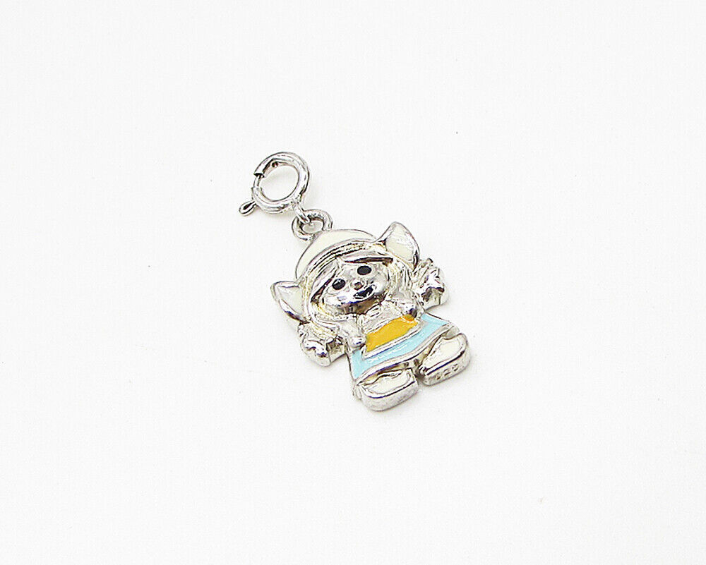 925 Sterling Silver - Enamel Animated Character Charm Pendant - PT2011 ...