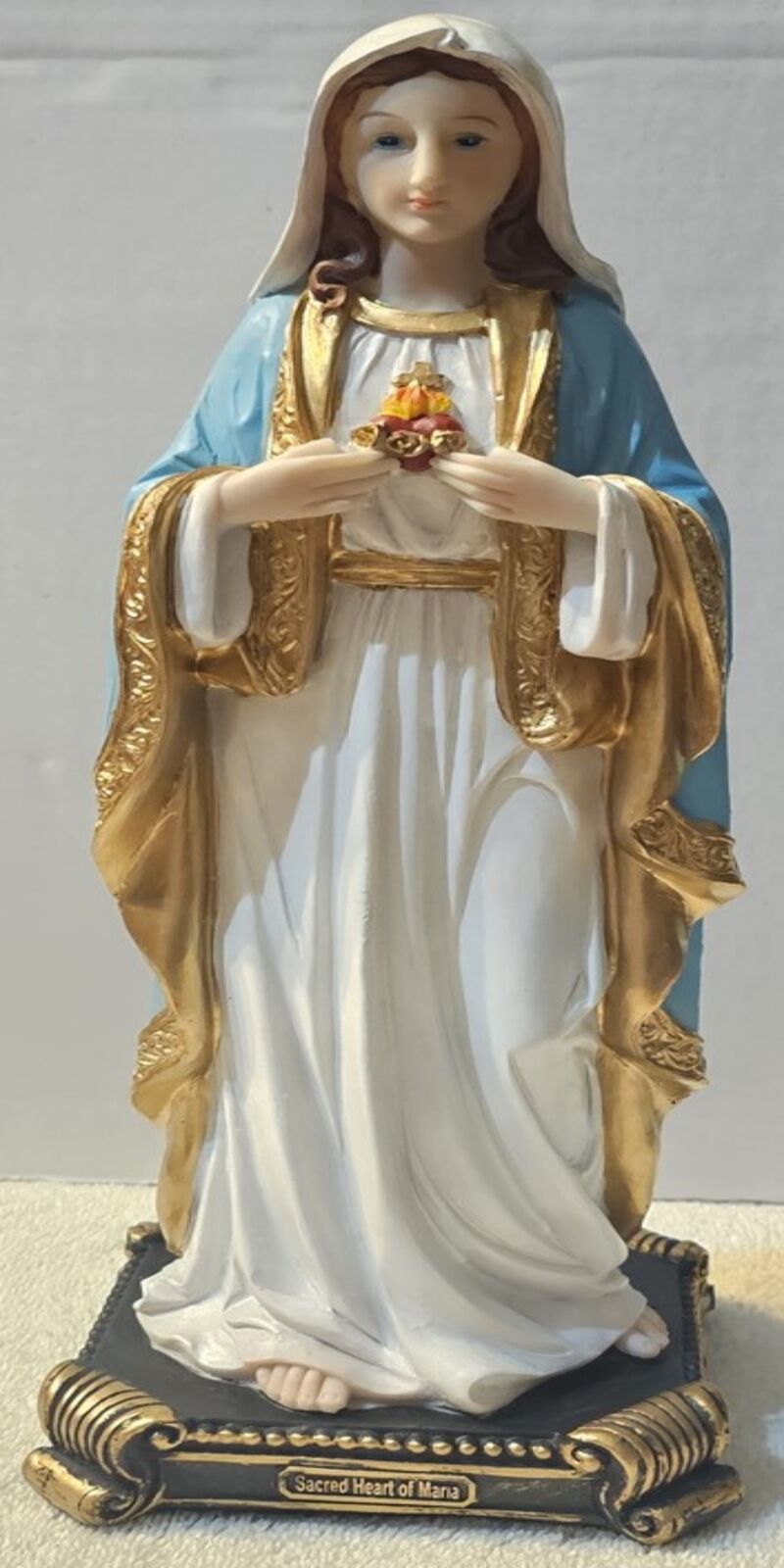 GUADALUPE IMMACULATE HEART OF MARIA VIRGIN MARY RELIGIOUS FIGURINE ...