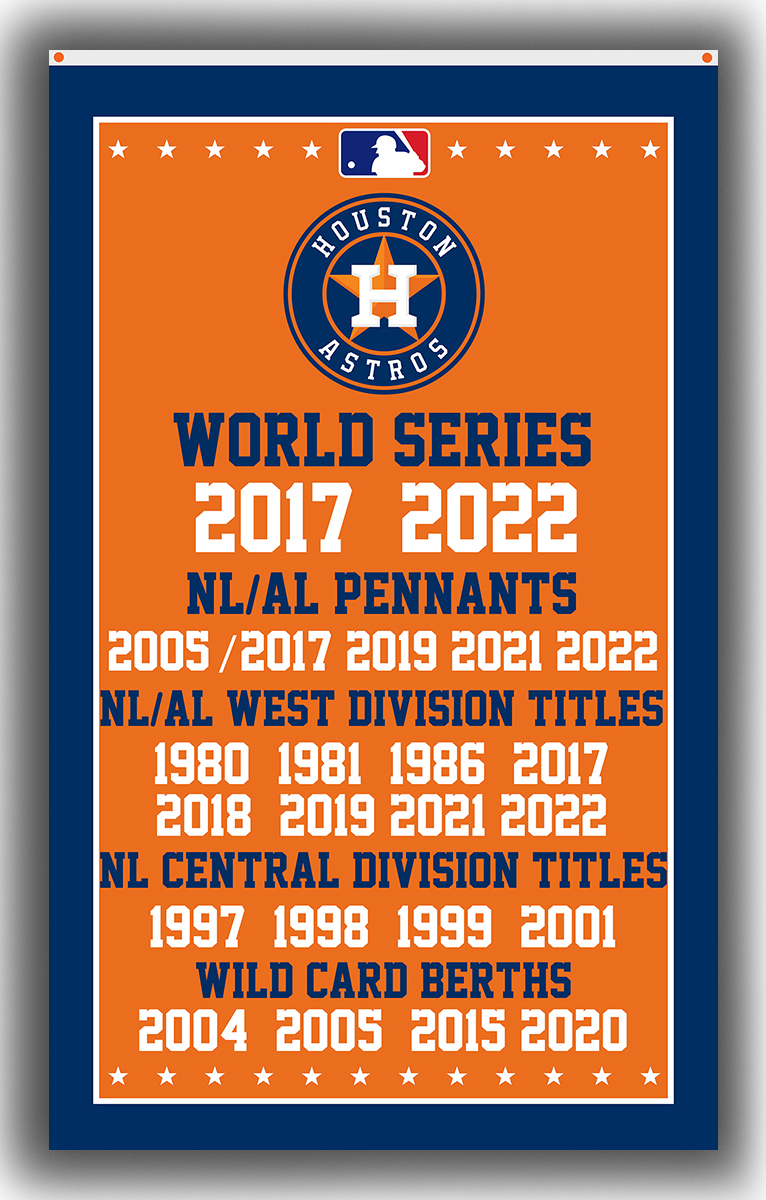 Houston Astros Baseball Team All victories Flag 90x150cm 3x5ft Fan Best ...