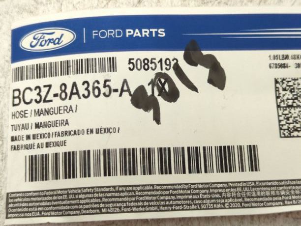 New OEM Genuine Ford Radiator hose 2011-2016 F250 - F550 Super Duty ...