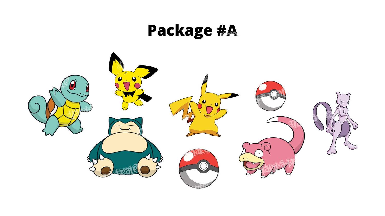 Yard Sign Pokemon Set, 20" Tall Characters + Master Ball (Total 8pcs or ...