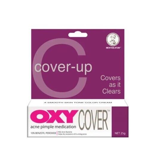 10 x OXY Cover Up 10% Benzoyl Peroxide Acne Pimple Medication Cream 25g ...