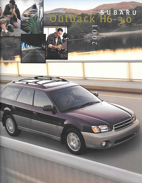 2001 Subaru OUTBACK H6-3.0 sales brochure catalog 01 US L.L. Bean VDC ...