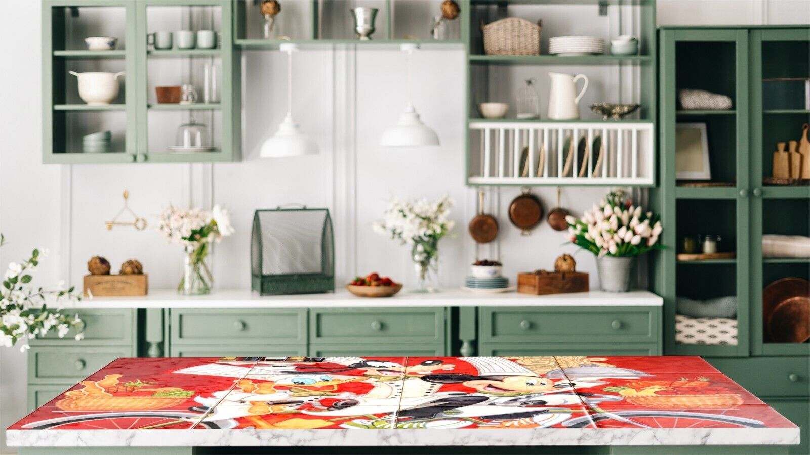 the Muppets Multi-Character Book Illustration ceramic mural backsplash ...