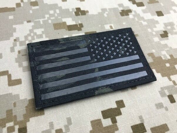 Infrared Multicam Black IR US Flag Patch US Army SF Green Beret CAG ...