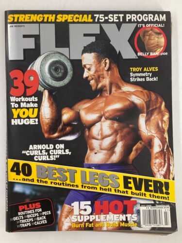 Flex Magazine July 2005 Vol 23 #5 Troy Alves & Arnold Schwarzenegger No ...