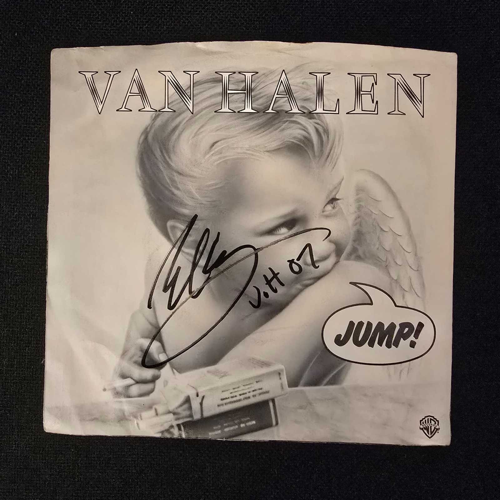 Van Halen Signed 7 inch lp Jump , Eddie Van Halen, Original, Vintage ...