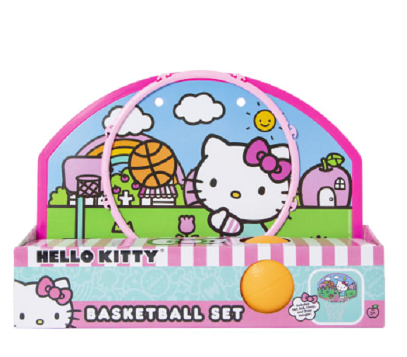 NEW Sanrio Hello Kitty Indoor Basketball Set Door Mount w/ net ball ...