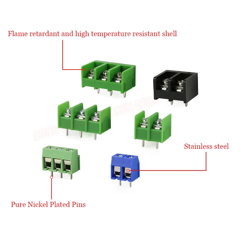 10 PCS HB/KF9500 Terminal Block, Pin Spacing 9.5mm, Fence Type Terminal ...