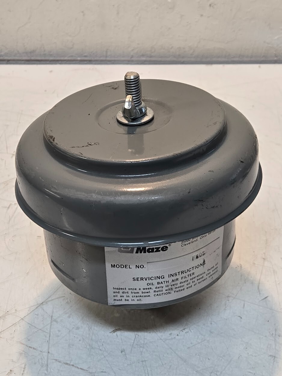 Air Maze F80S Oil Bath Air Filter 1" MPT | 5-1/2 in Outer Diameter 6-1/ ...
