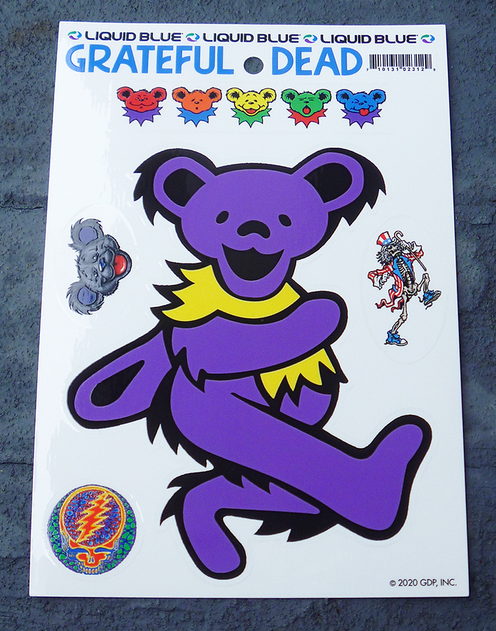 Grateful Dead Dancing Bears Outside Window Sticker Set Deadhead Car ...