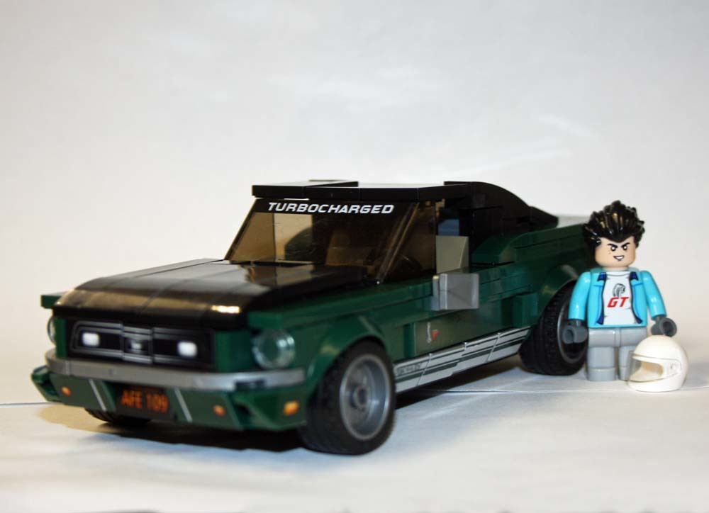 NWTOYS Mustang GT Fastback 60s Muscle Car with set Custom Minifigure ...