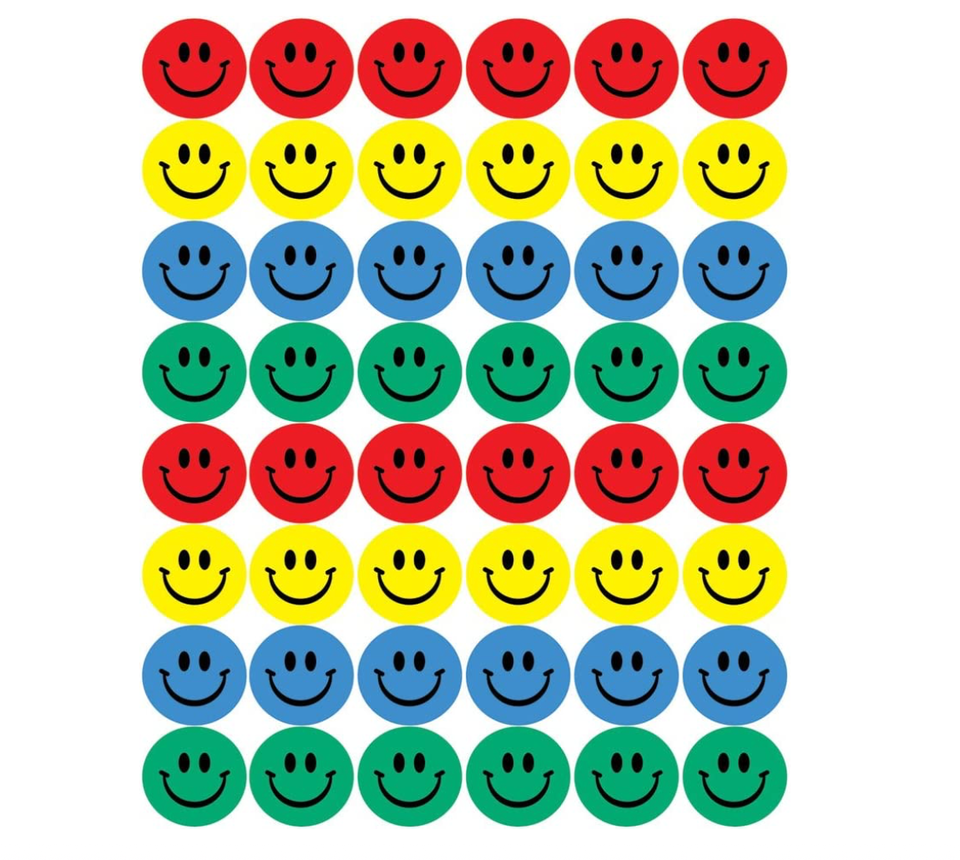 224 Smiley Face Sticker Scrapbook PlannerTeacher Classroom Reward Merit ...
