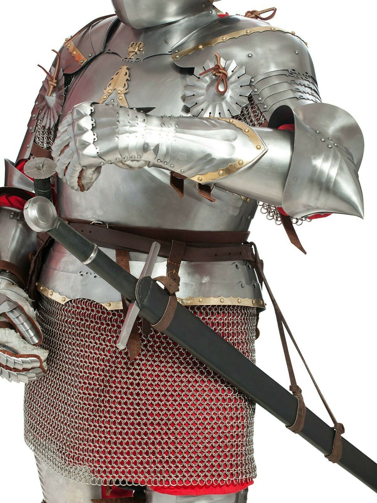 German Gothic Medieval Knight Roman Full Body Armor Suit 15th century ...