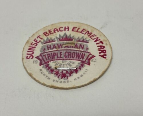 Sunset Beach Elementary North Shore Oahu POG Hawaii Milk Cap 1993 ...