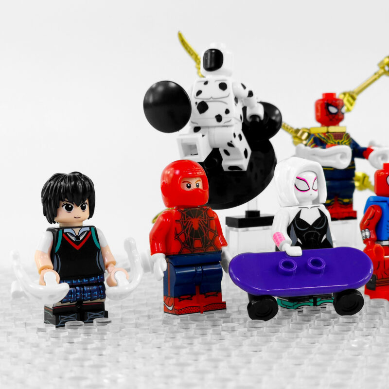 8pcs Spider-Man Miles Morales Spider-Gwen Man-Spider Spot Minifigures ...