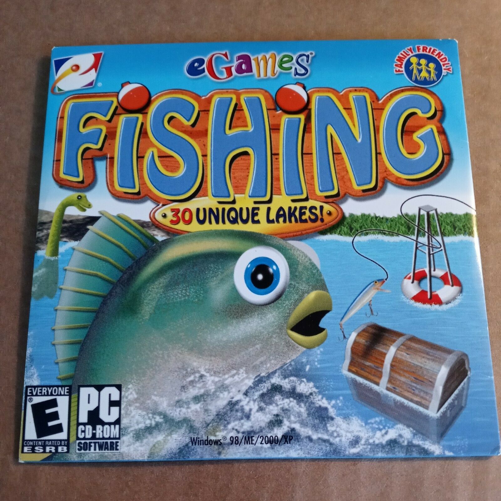 Fishing (PC, 2001 Windows 95/98) eGames 30 unique lakes! - Video Games