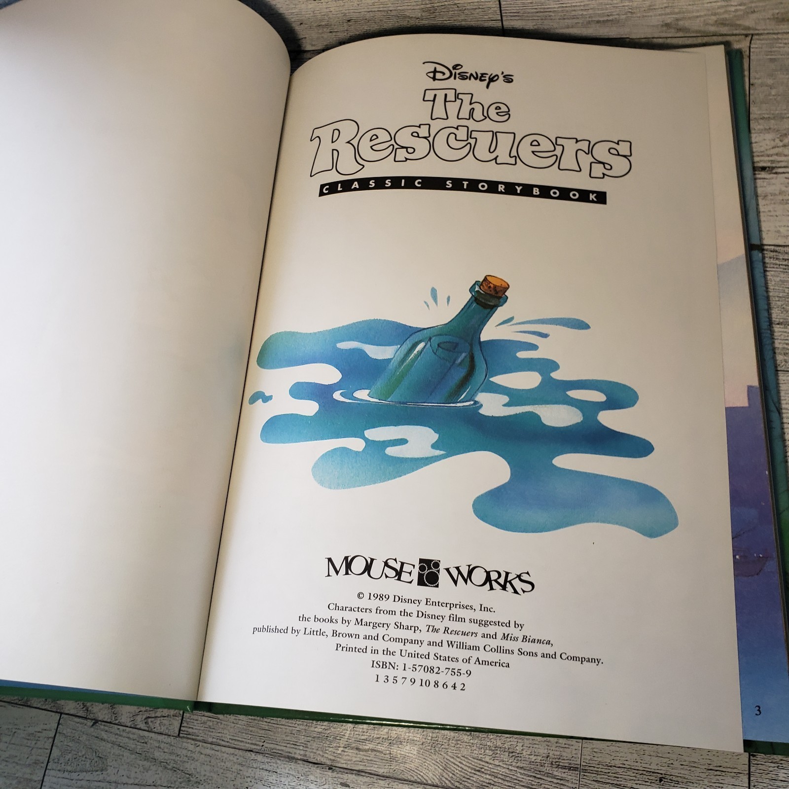 The Rescuers Walt Disney Classic Storybook 1989 Hardcover Mice Fairy ...