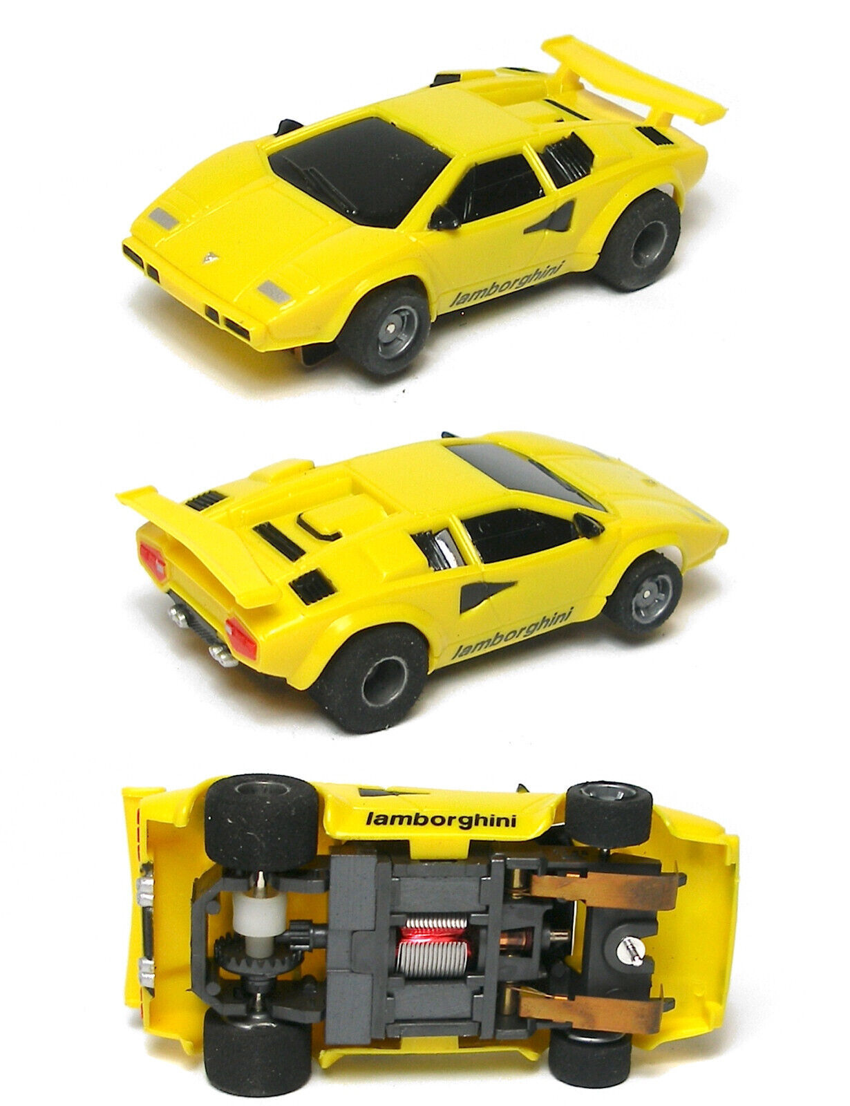1988 TYCO 440 MAGNUM Lemon Lamborghini Countach HO Slot Car Unused ...