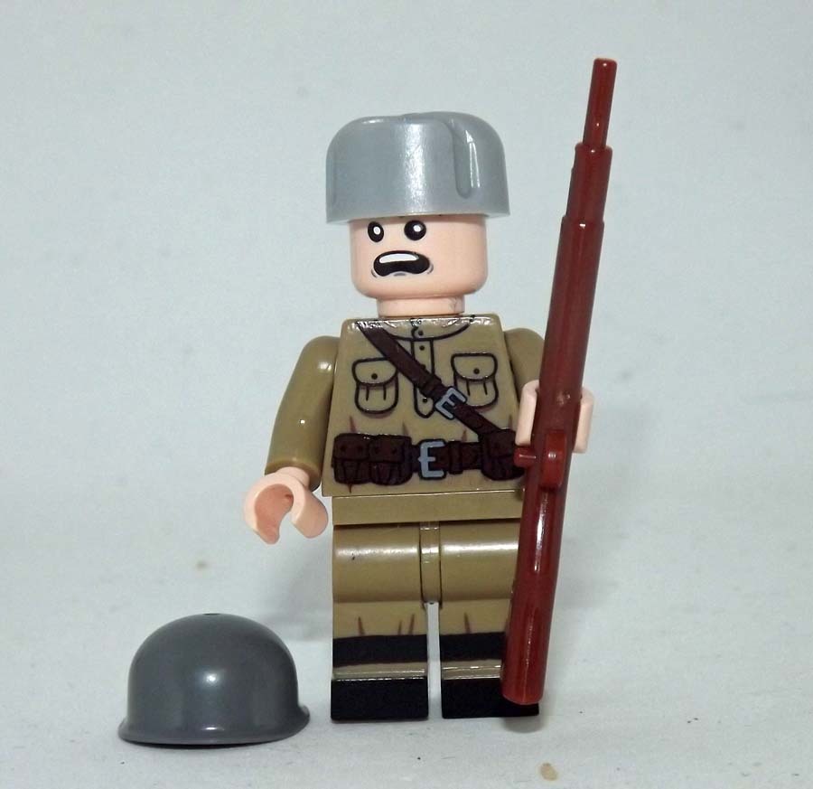 Russian Army Ww2 Soldier With Winter Hat Custom Minifigures - LEGO (R ...