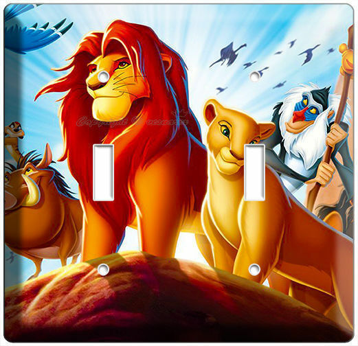 LION KING SIMBA NALA TIMON PUMBAA 2G LIGHT SWITCH WALL PLATES NURSERY ...