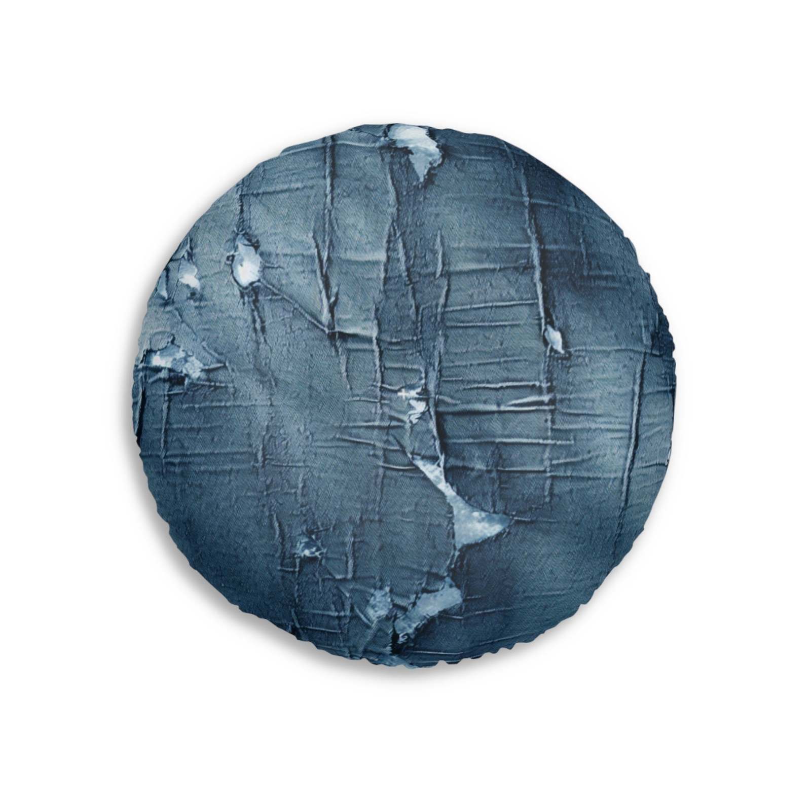 Distressed Blue Denim-Look: Edgy, Torn Fabric Design - Tufted Floor ...