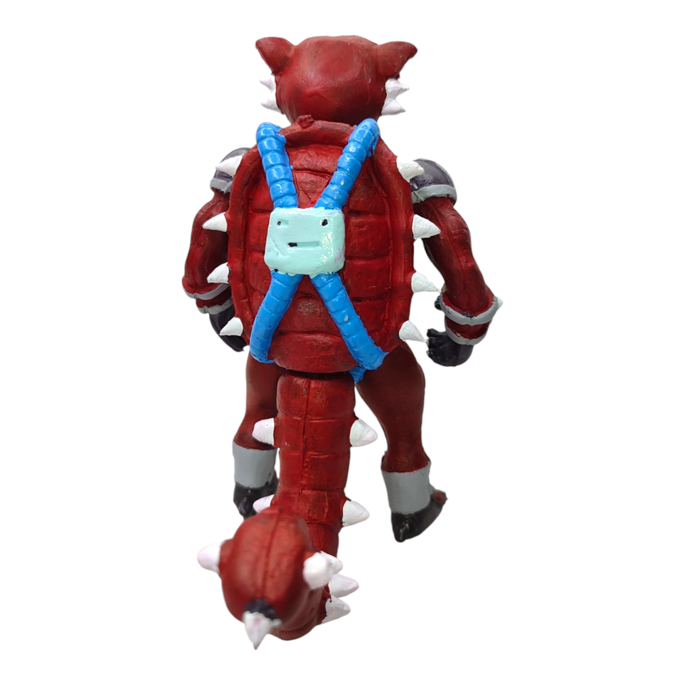 Dinosaucers Ankylo Ankylosaurus 8" mexican hard plastic toy figure ...