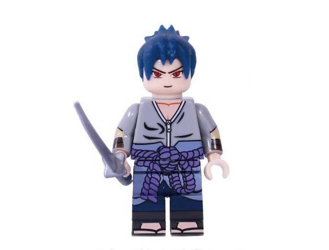 Building Uchiha Sasuke Naruto Cartoon Tv Show Anime Minifigure Custom ...