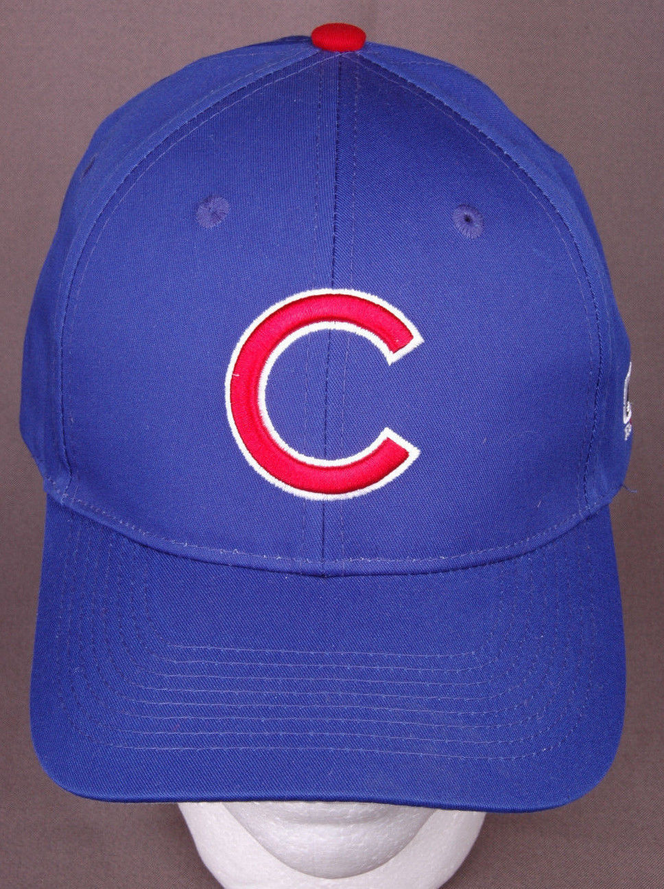 Chicago Cubs Baseball Hat-Velcro Cap-Blue-3D Embroidered Logo-Team MLB ...