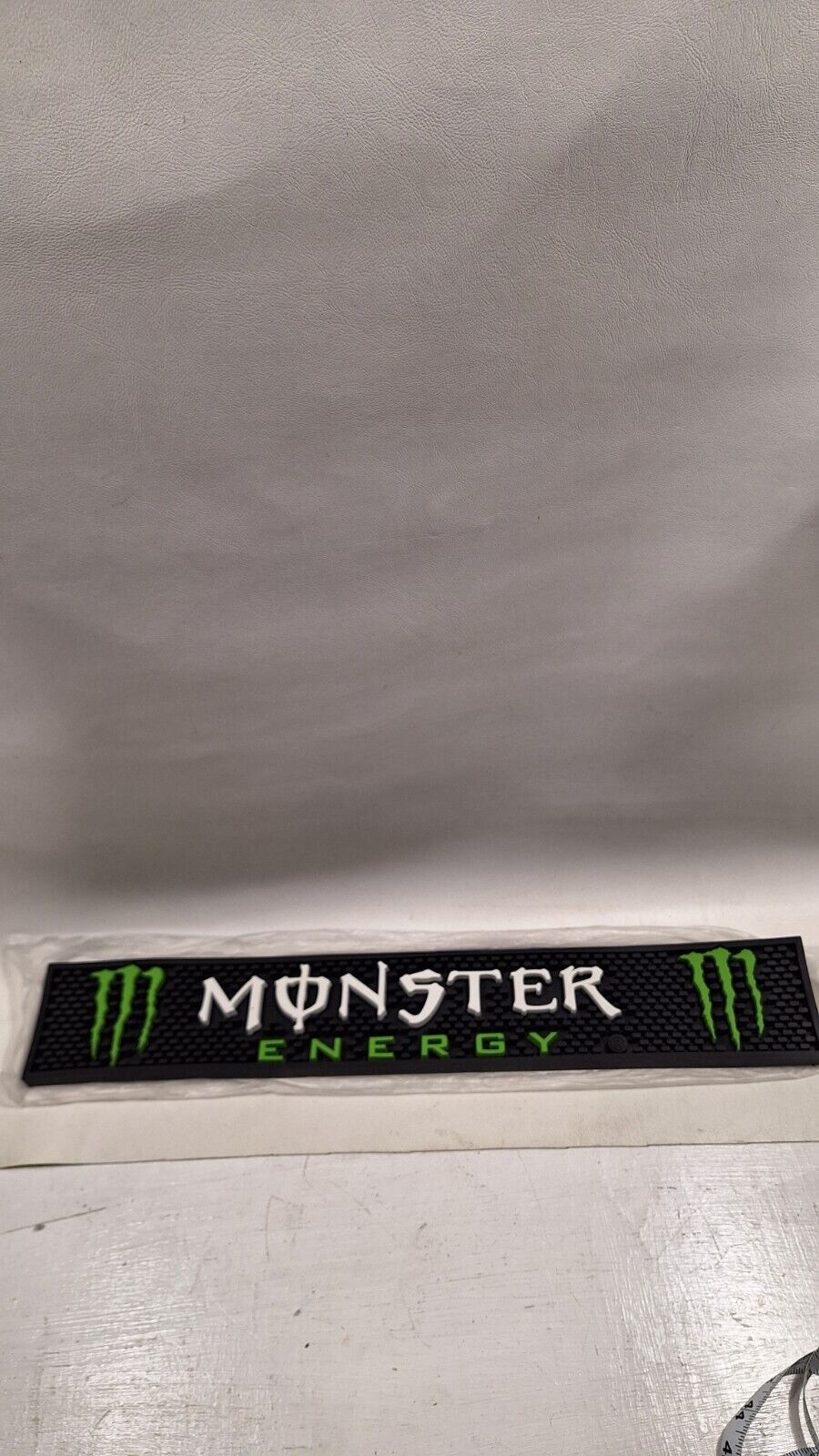 Monster Energy Drink Rubber Bar Mat - NEW - 21" L x 3.25" H - Other Barware